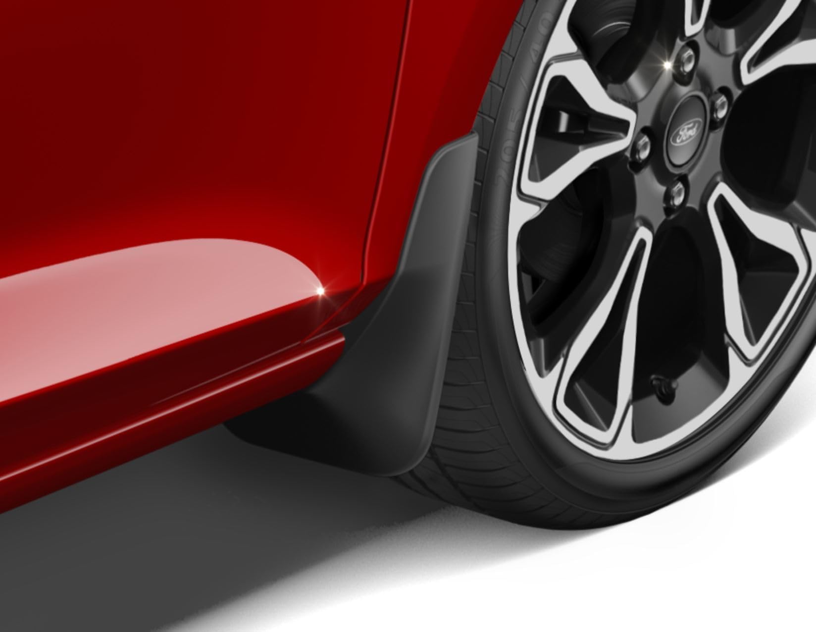 Ford Genuine Contoured Mud Flaps Splash Guard Kit Pair Black For Fiesta ...