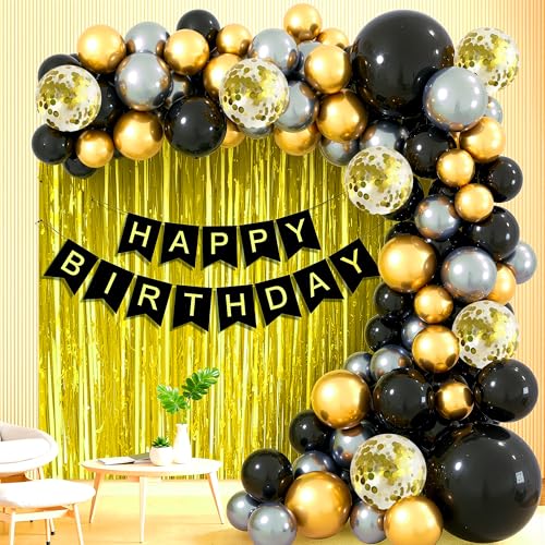 Party Propz Happy Birthday Decoration Kit Combo - 42pcs Metallic ...