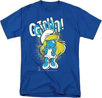 Amazon.com: The Smurfs Smurfette Gotcha! Unisex Adult T Shirt ...