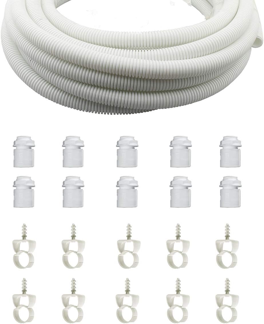 32mm Quality White Polypropylene Flexible Conduit Contractor Pack - 10 ...