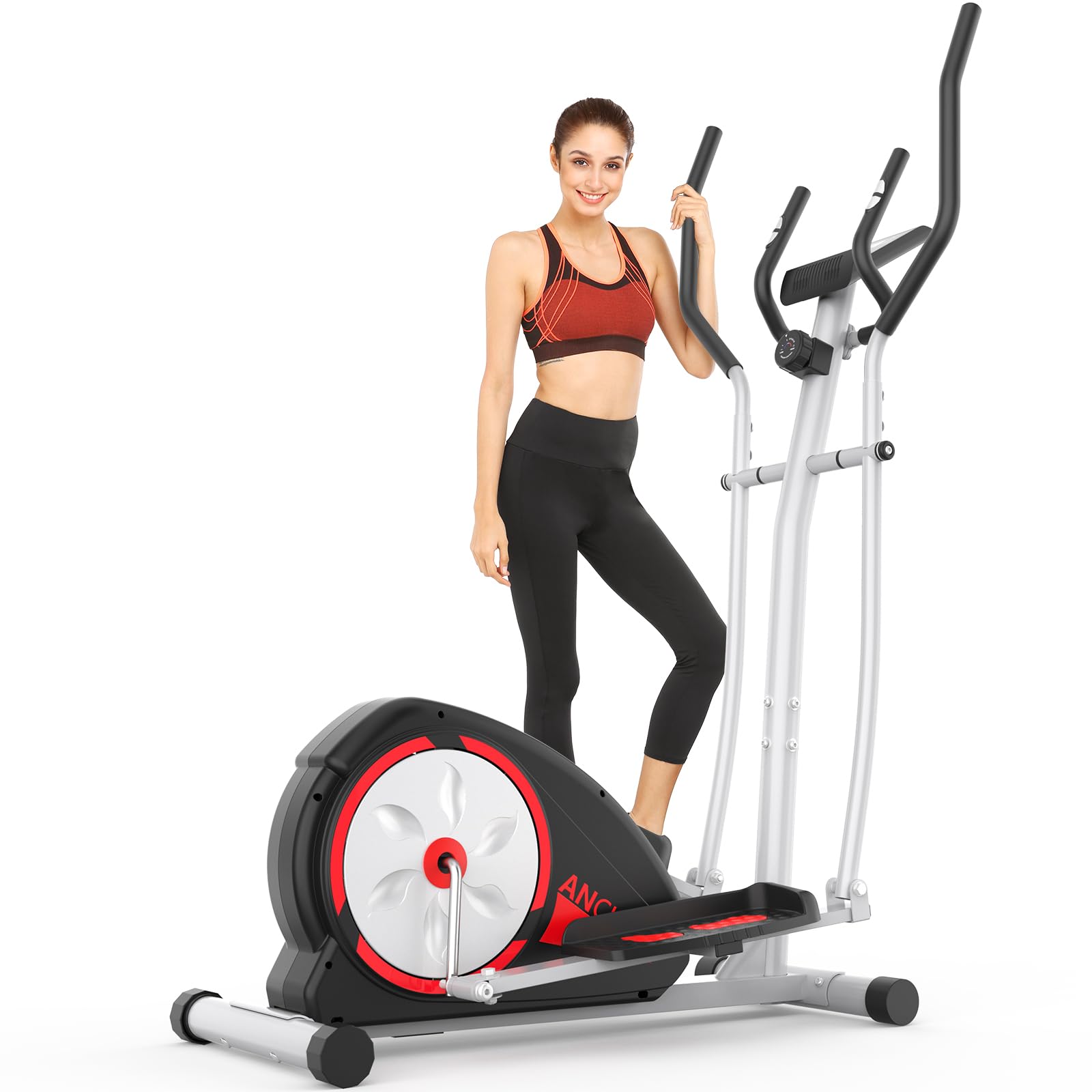 Snapklik.com : ANCHEER Elliptical Exercise Machine, Ultra-Silent ...