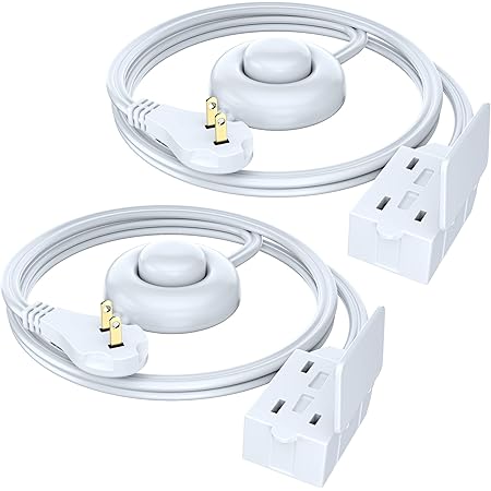 Woods 359W Indoor Extension Cord With Remote On/Off Switch (White, 15 ...