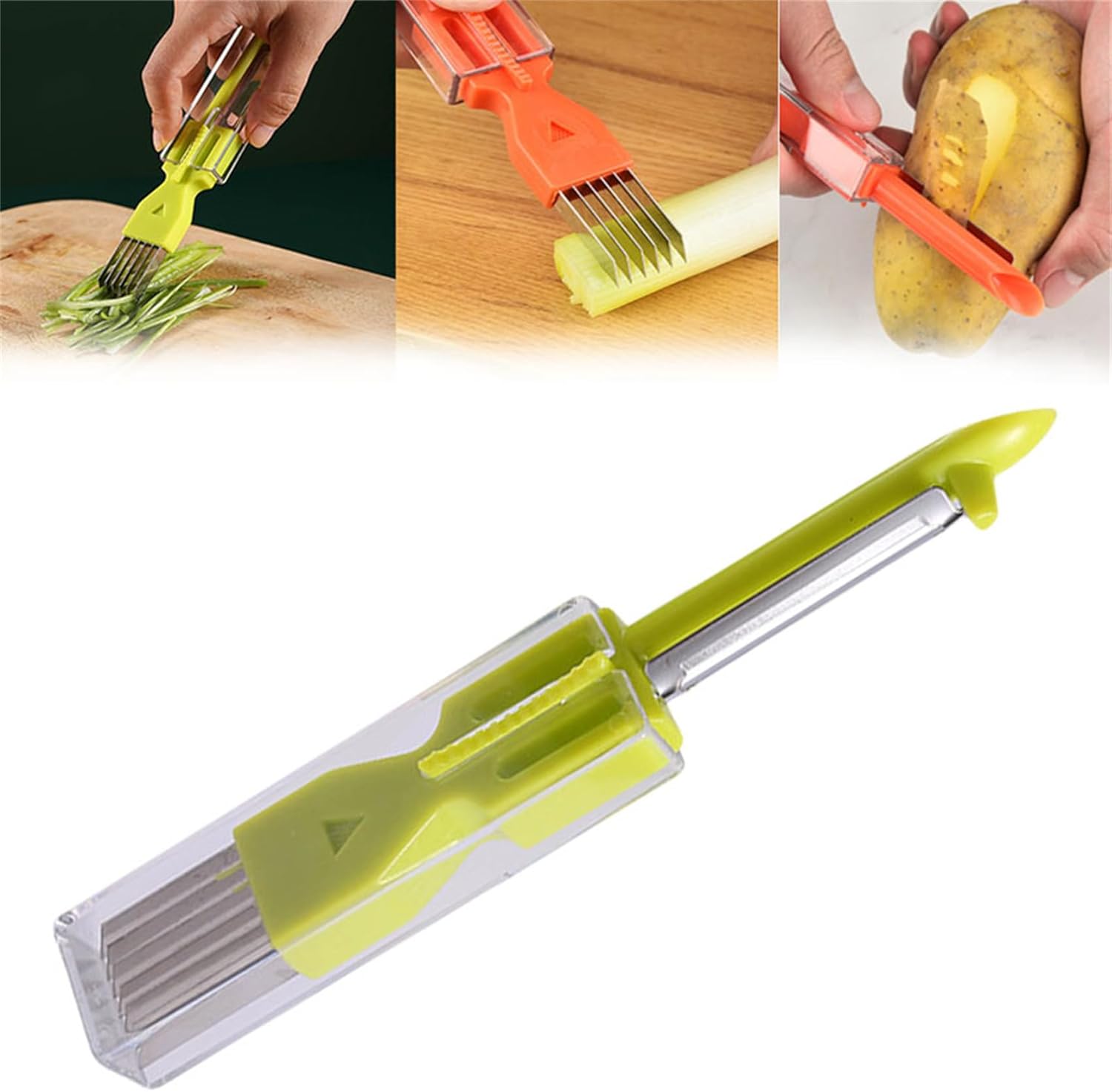 Amazon.com: YOUBISON 2 In 1 Shred Silk The Knife,Stainless Steel ...