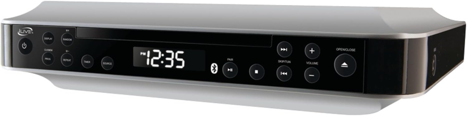 Amazon.com: iLive Wireless Under The Cabinet Kitchen CD Player Radio ...