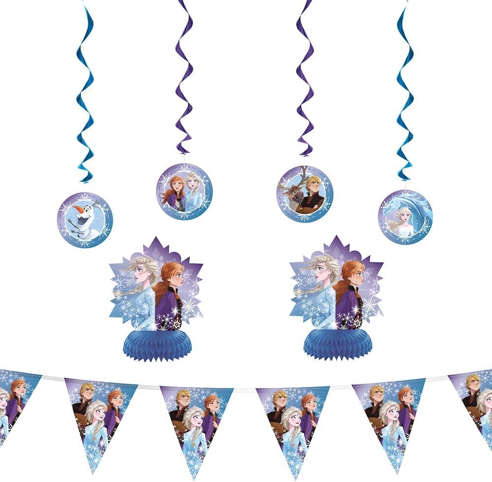 Amazon.com: Unique Disney Frozen 2 Decorating Kit (7 Pcs.) - Enchanting ...