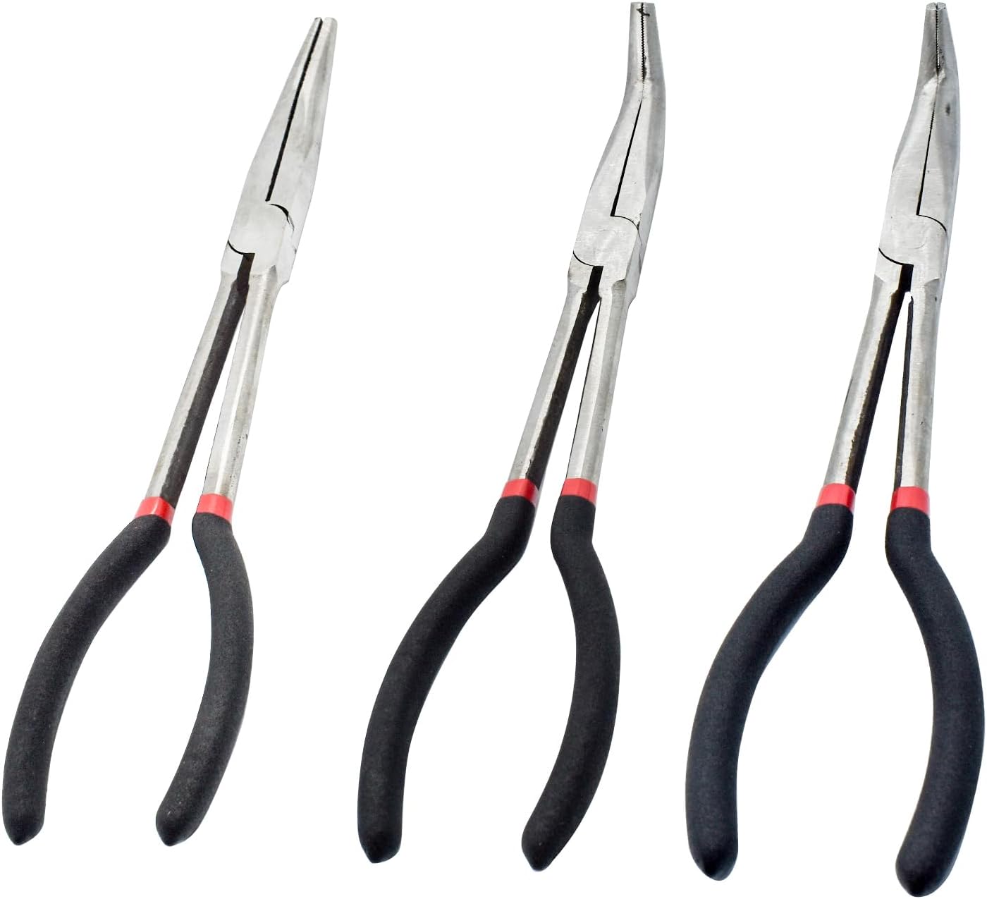 Metahoga Long Reach Pliers Set - 3-Piece,90-degree angle,45-degree ...
