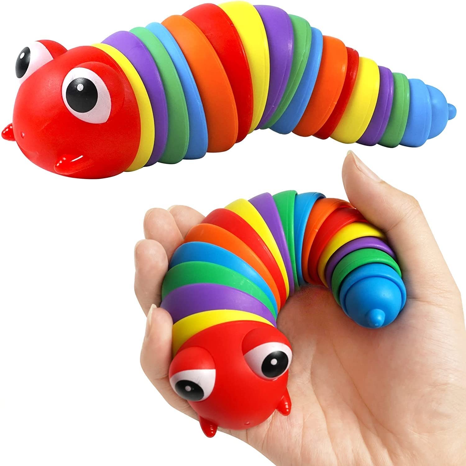 Buy TRADEGLOBAL Finger Slug Toy Sensory Slug Toy Makes Relaxing Sound ...