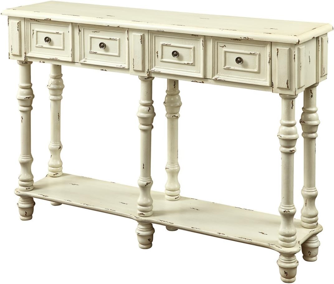 Amazon.com: Monarch Veneer Traditional Console Table, 48-Inch, Antique ...