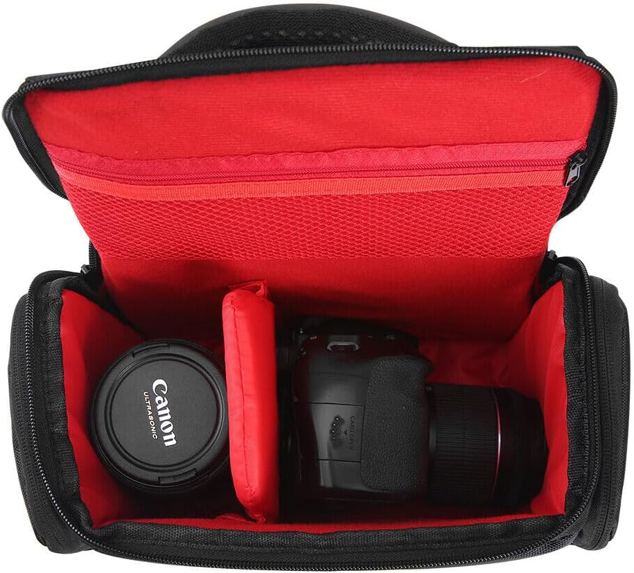 Waterproof DSLR Camera Bag Shoulder Lens Carry Case for Canon Nikon EOS ...