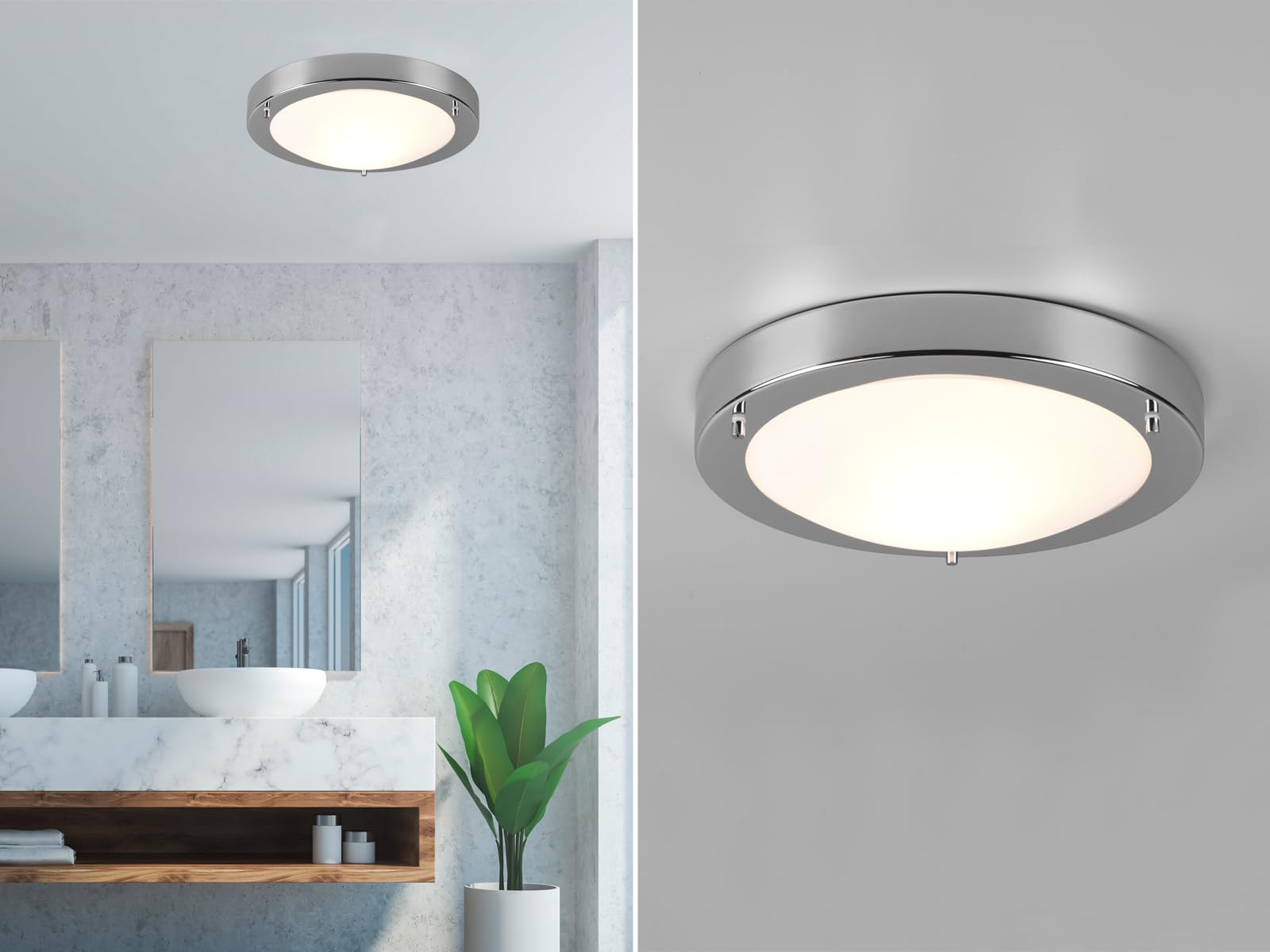 Chrome Ceiling Light Bathroom Ideas Searchlight Empire IP44 6 Light