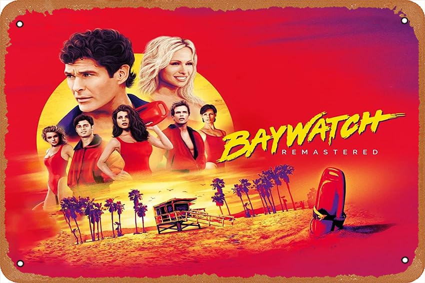 Amazon.com : Baywatch TV Series Poster Retro Metal Tin Sign for Home ...