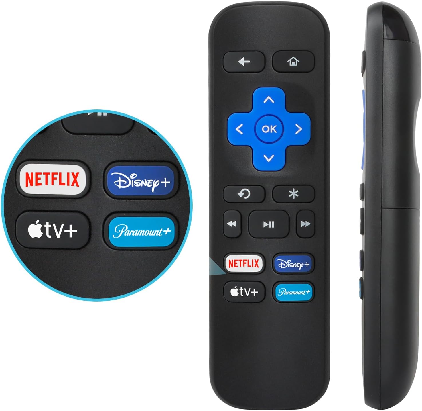 Replacement Remote Control Only Fit for Roku Box, Compatible with Roku ...