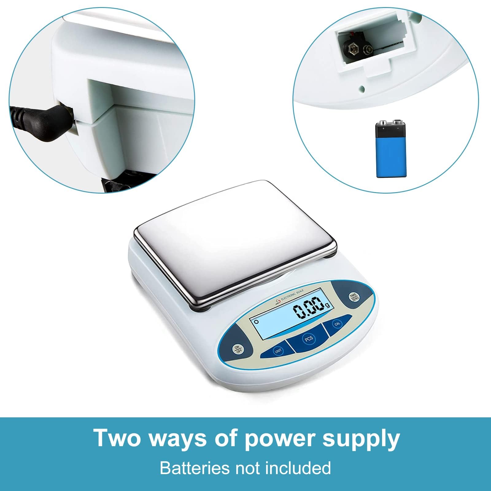 Snapklik.com : Lab Scale 5000g X 0.01g Accuracy High Precision ...