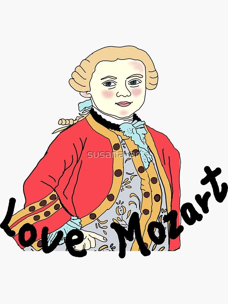 Amazon.com: Mozart - Sticker Graphic - Auto, Wall, Laptop, Cell, Truck ...