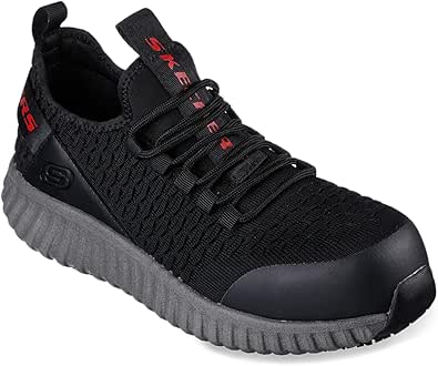 Amazon.com: Skechers Zapatos de trabajo para hombre, Cicades - Korbyn Comp Toe : Ropa, Zapatos y ...