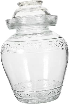Amazon.com: HOLIDYOYO Glass Pickle Jar 5l Fermentations Jar Wide Mouth ...