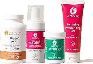 Amazon.com: ZENZSUAL Gel + Foam Cleanser + Zenbiotic Probiotic + Happy ...