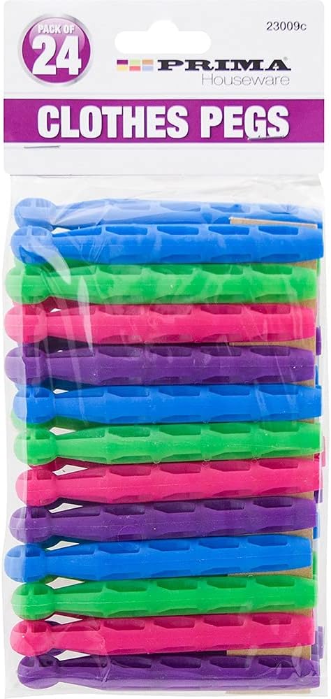 LND Gifts 40 Pack Strong Dolly Pegs - Durable Plastic Clothes Pegs for ...