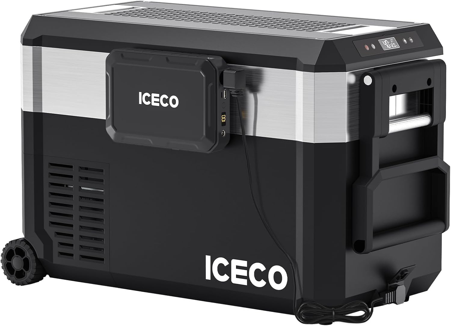 Amazon.com: ICECO JP40 Pro 12 Volt Car Refrigerator with Battery ...
