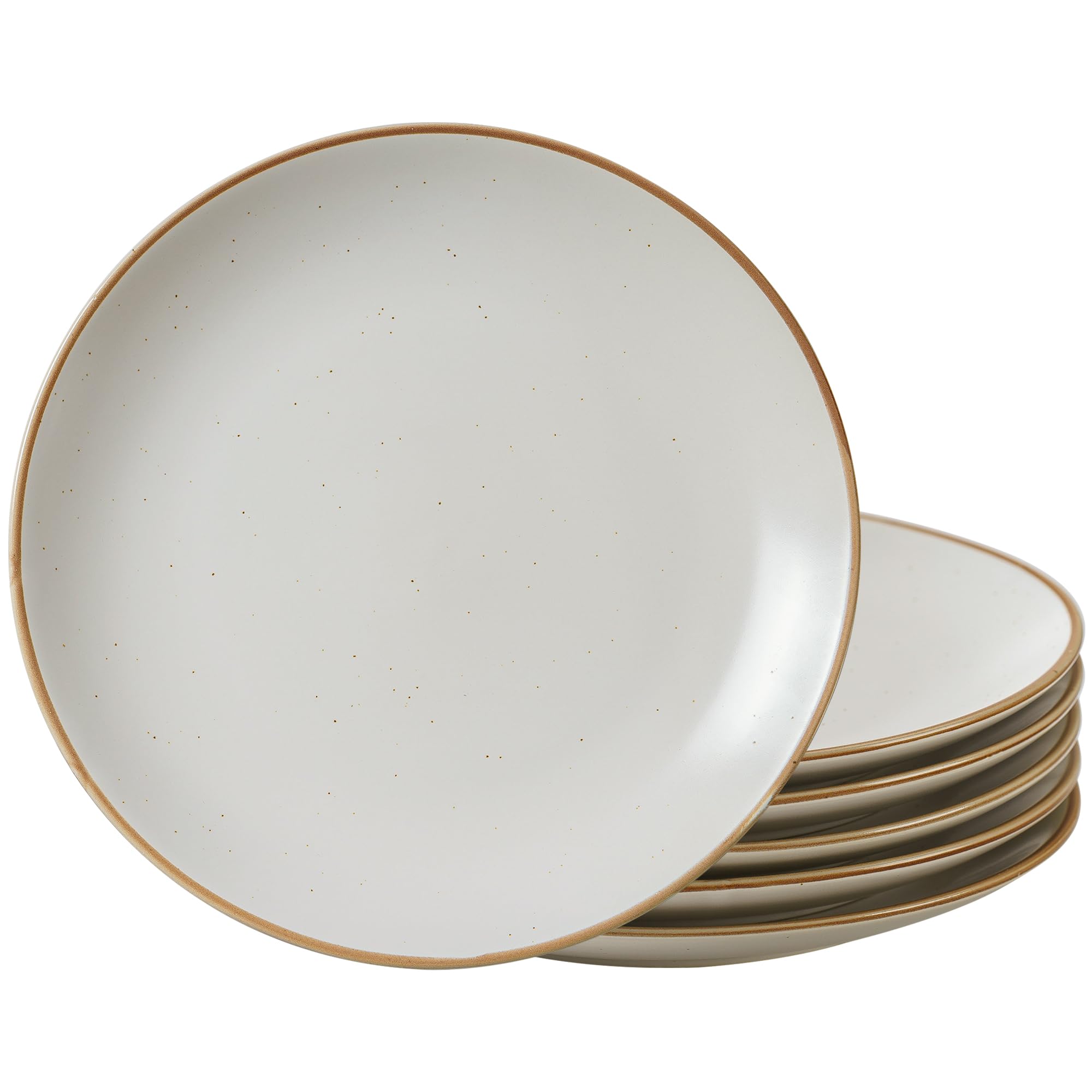 Amazon.com | Ceramic Dinner Round Plates 6-Piece 10.28" Dinnerware Set ...