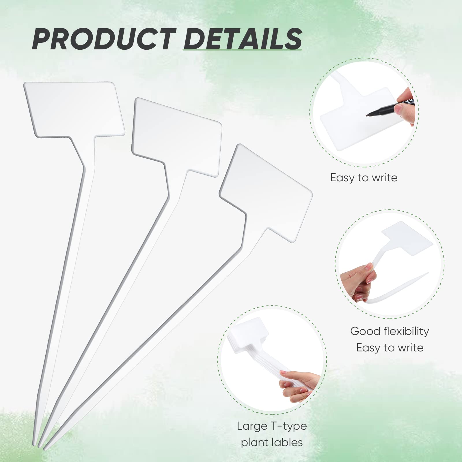 100 Pcs Large Plant Label Signs 11.8 Inch Plant Markers Plastic Garden ...