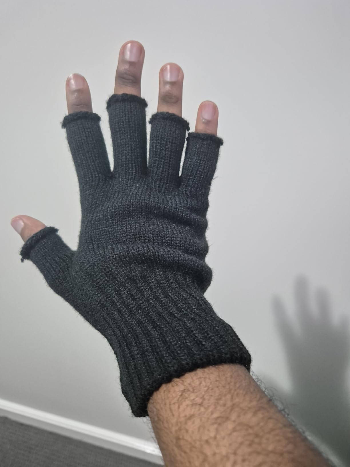 Tenfingers Fingerless Gloves For Men And Women | Winter Knitted Mens ...
