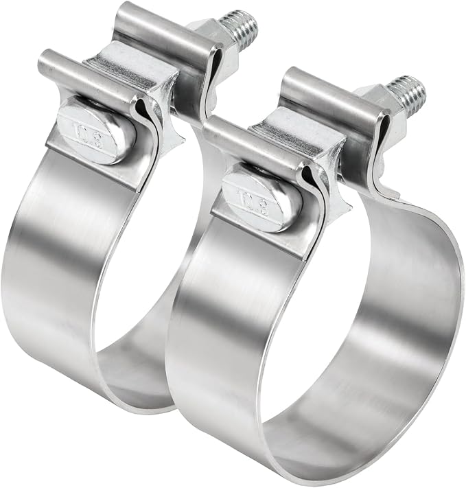 TIROL 2.5 inch Exhaust Clamp, 2 1/2 Exhaust Clamp Stainless Steel ...