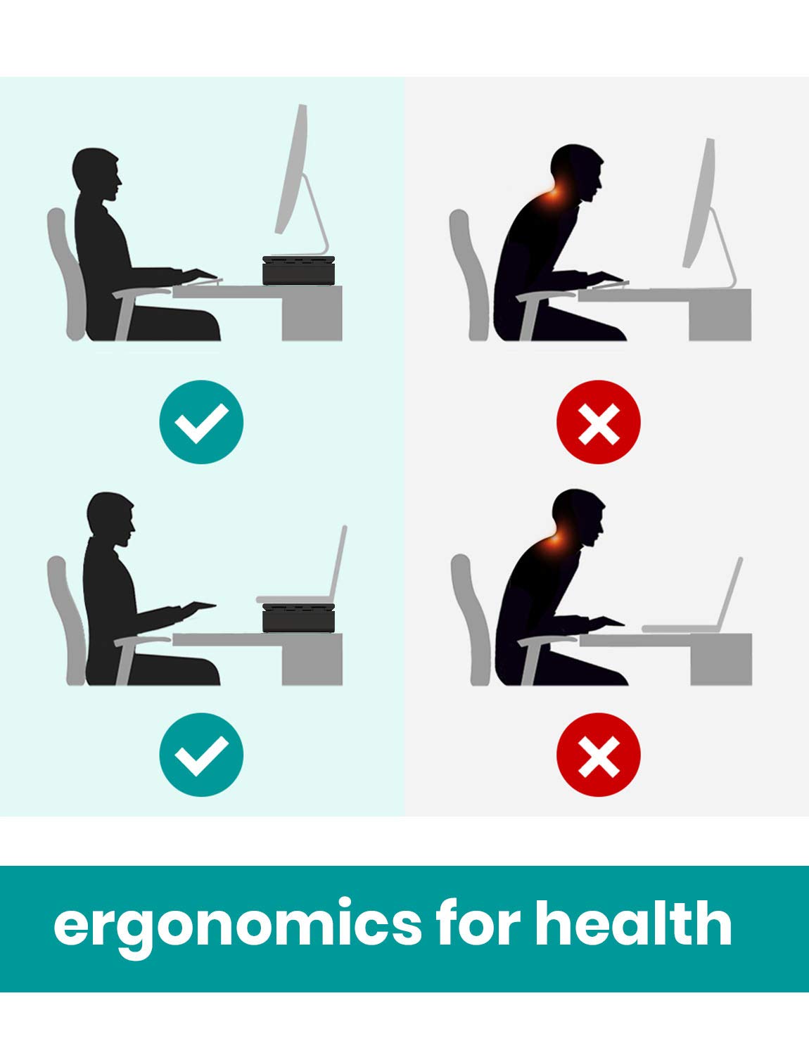 Monitor Stand Riser, Klearlook Maximized Clarity Foldable Computer ...