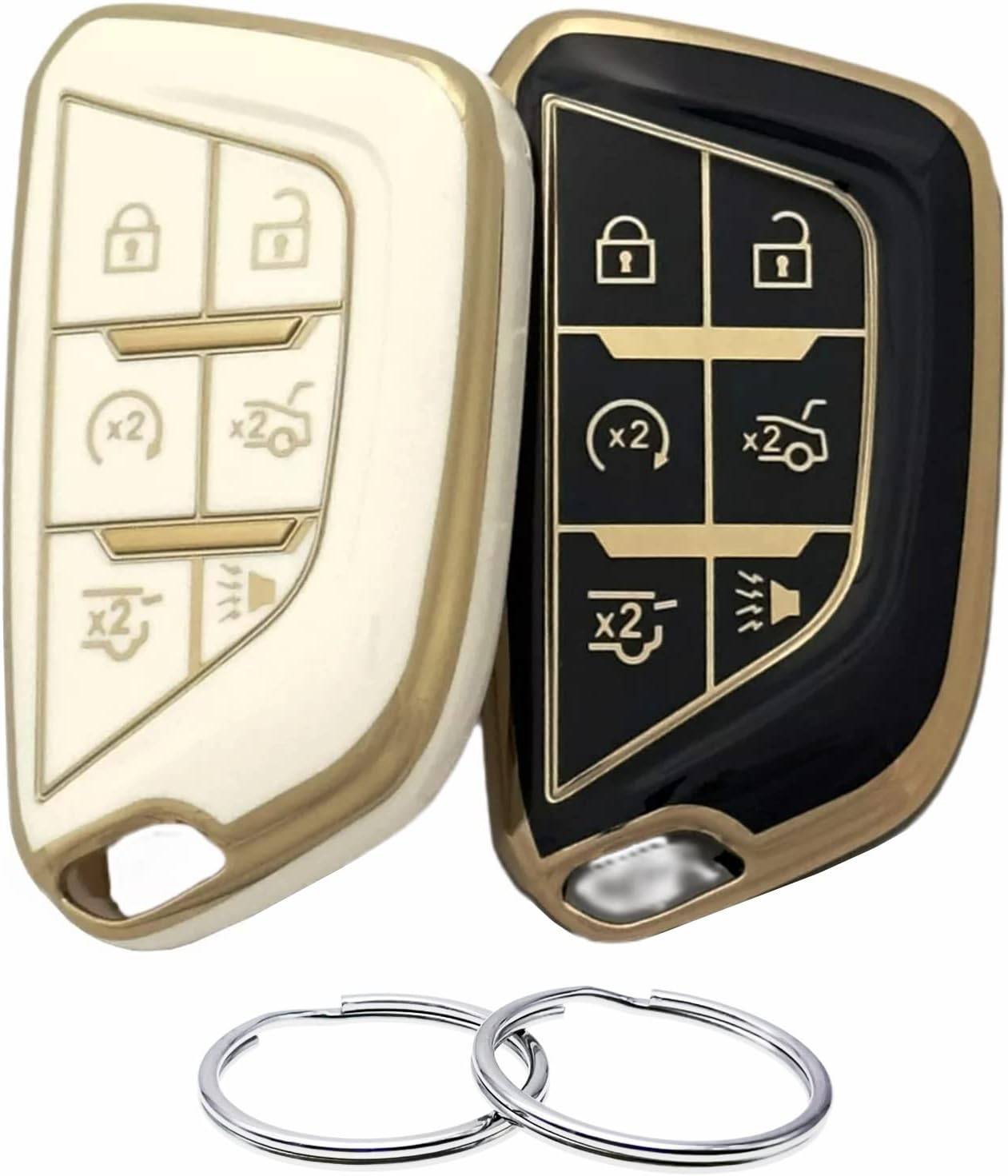 Amazon.com: REPROTECTING TPU Key Fob Cover Compatible with Cadillac ...