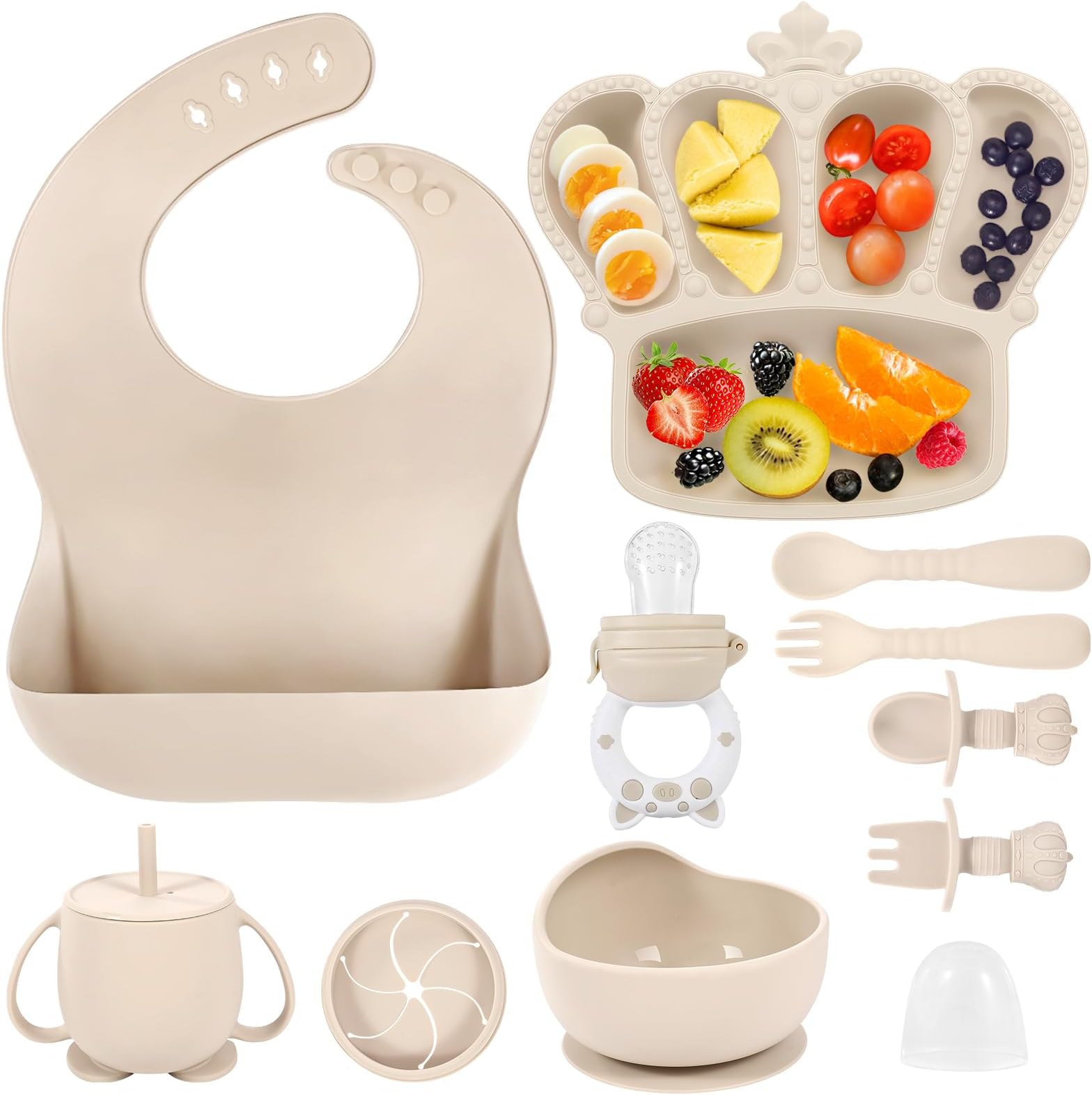 Amazon.com: Navik | Baby led weaning utensils | silicone baby feeding ...