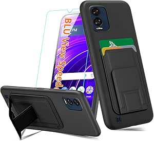 Amazon.com: Compatible for BLU View Speed 5G Phone Case with Tempered Glass Screen Protector ...