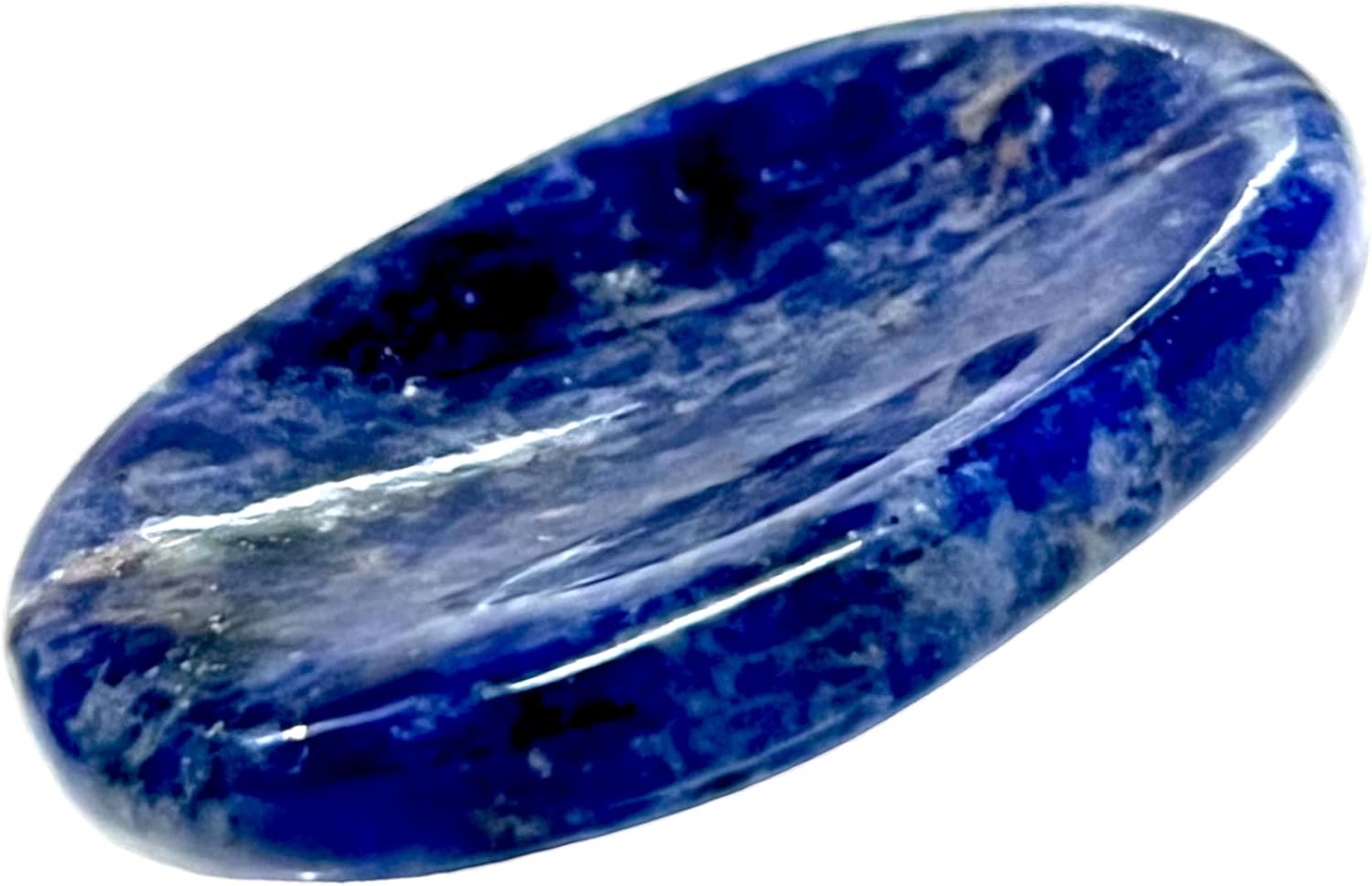 Sodalite Worry Stone for Anxiety Relief, Calming Crystal Palm Stone for ...