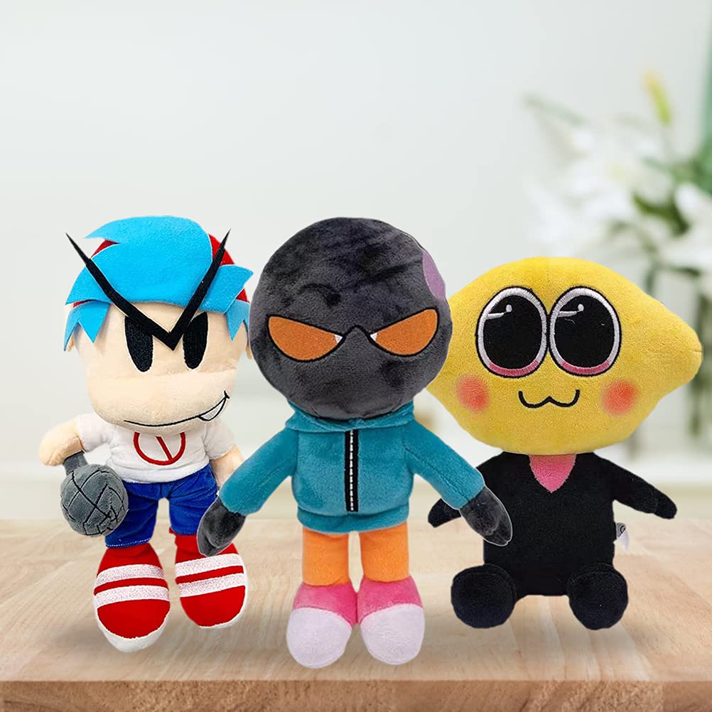 Hopowa Friday Night Funkin Plush, FNF Whitty and Boyfriend Plushies ...