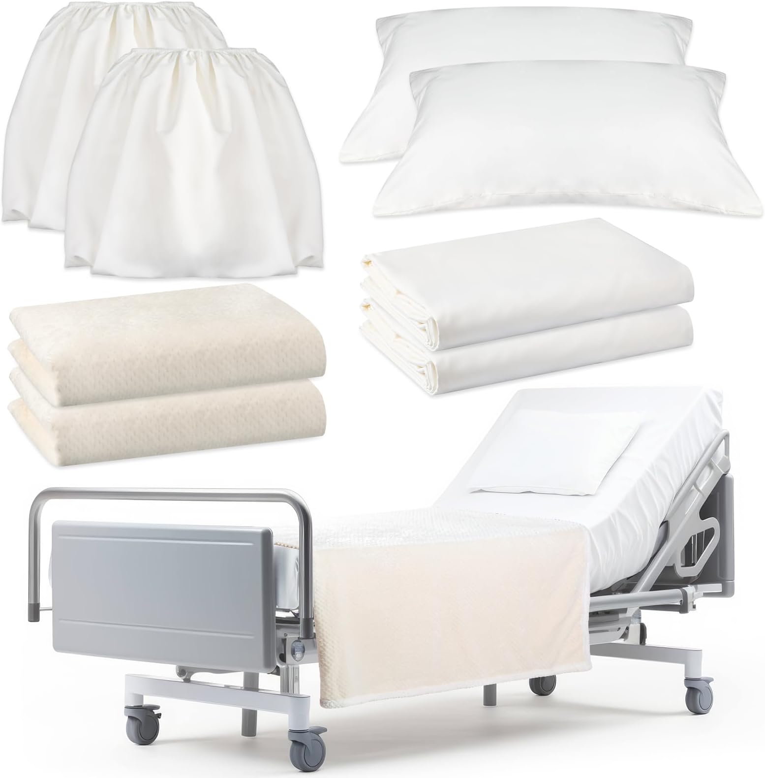 Amazon.com: Careoutfit All in One Hospital Bed Linen in a Bag, Top ...