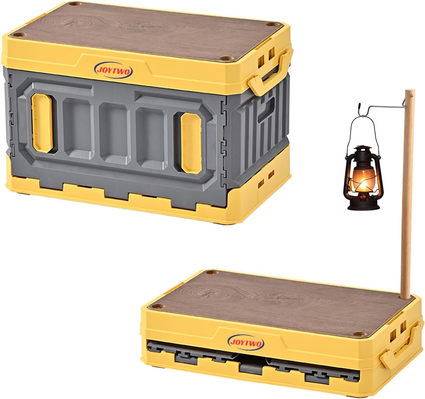 Amazon.com - Joytwo Camping Storage Box Bins with Lids Collapsible and ...