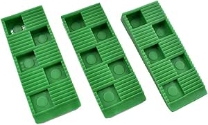 Pack of 20 x Green WEDGIT® Plastic Interlocking Ribbed Wedges : Amazon ...