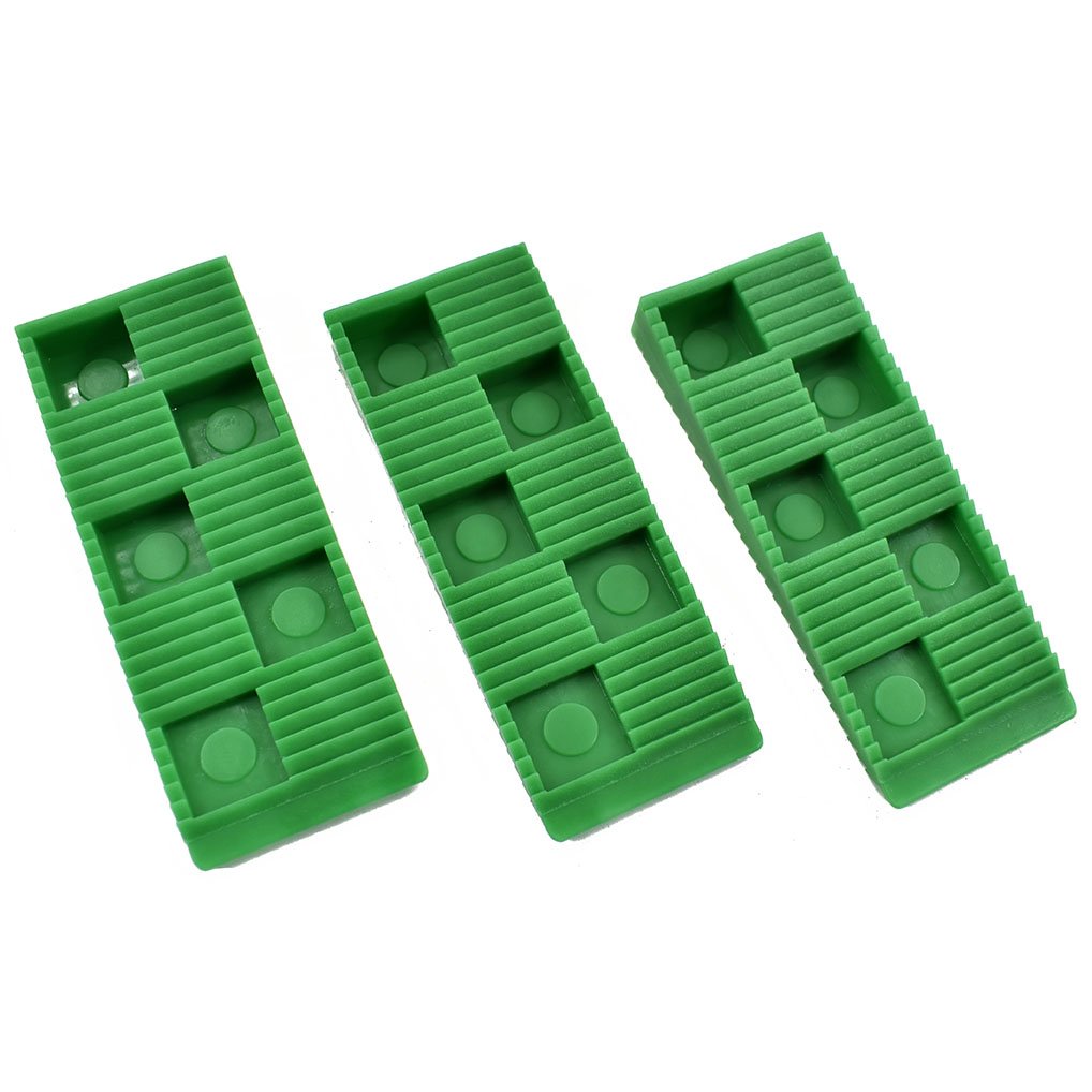 Buy Pack of 150 x Green WEDGIT® Plastic Interlocking Ribbed Wedges ...