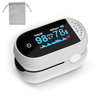Amazon.com: Fingertip Pulse Oximeter, Pulse Oximeter with Alarm, High ...