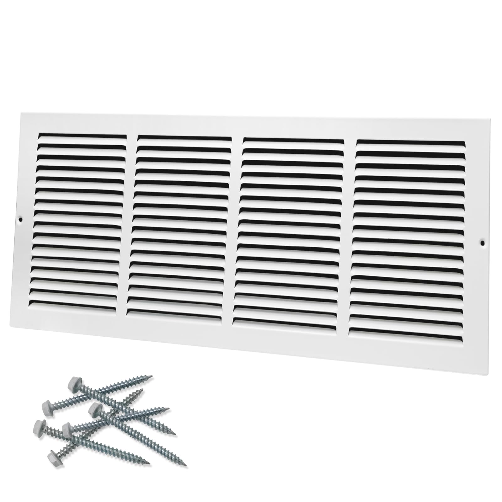 Howeall 24"W x 10"H [Duct Opening Size] Steel Return Air Grille, Air ...