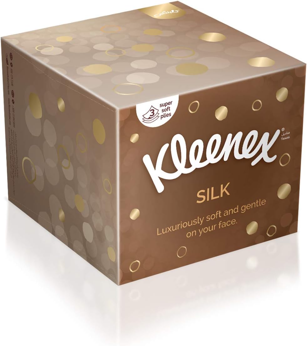 Kleenex Silk Cube Facial Tissue, 3 Ply, 50 Sheets: Buy Online at Best ...