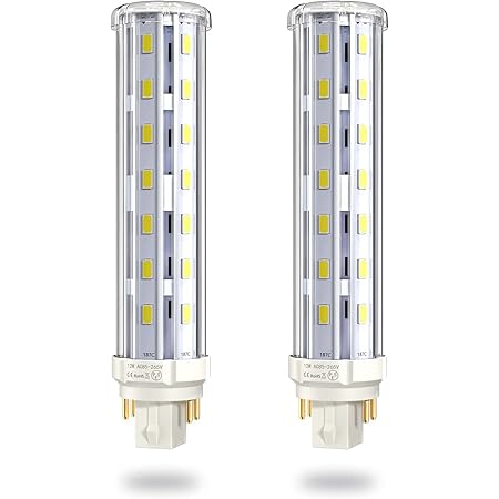 Gx24q/G24q 4-Pin Base Light Bulbs, 12W Gx24 LED PL Recessed Lights ...