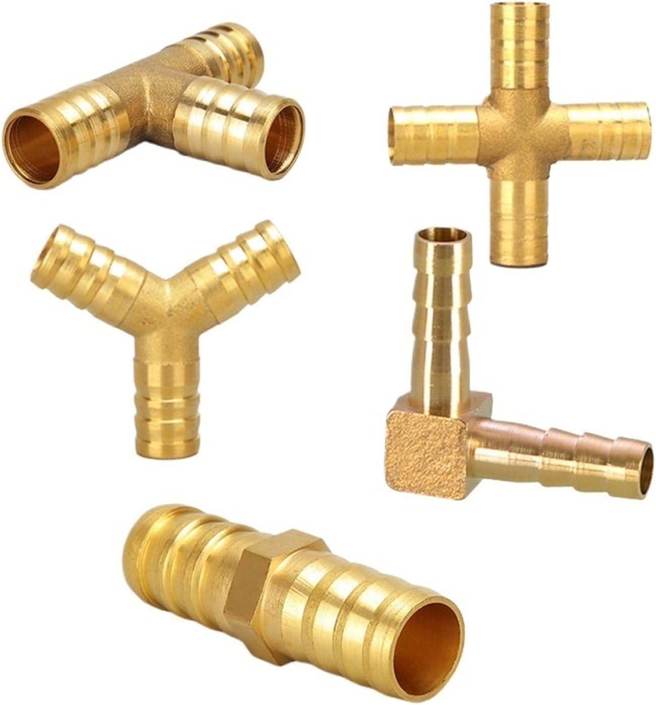 Fittings Connector Copper Pagoda Air Fuel Water Tube Brass Barb Pipe ...