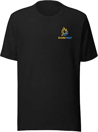 Blazetech Men's Short Sleeve T-Shirts Collection Black | Amazon.com