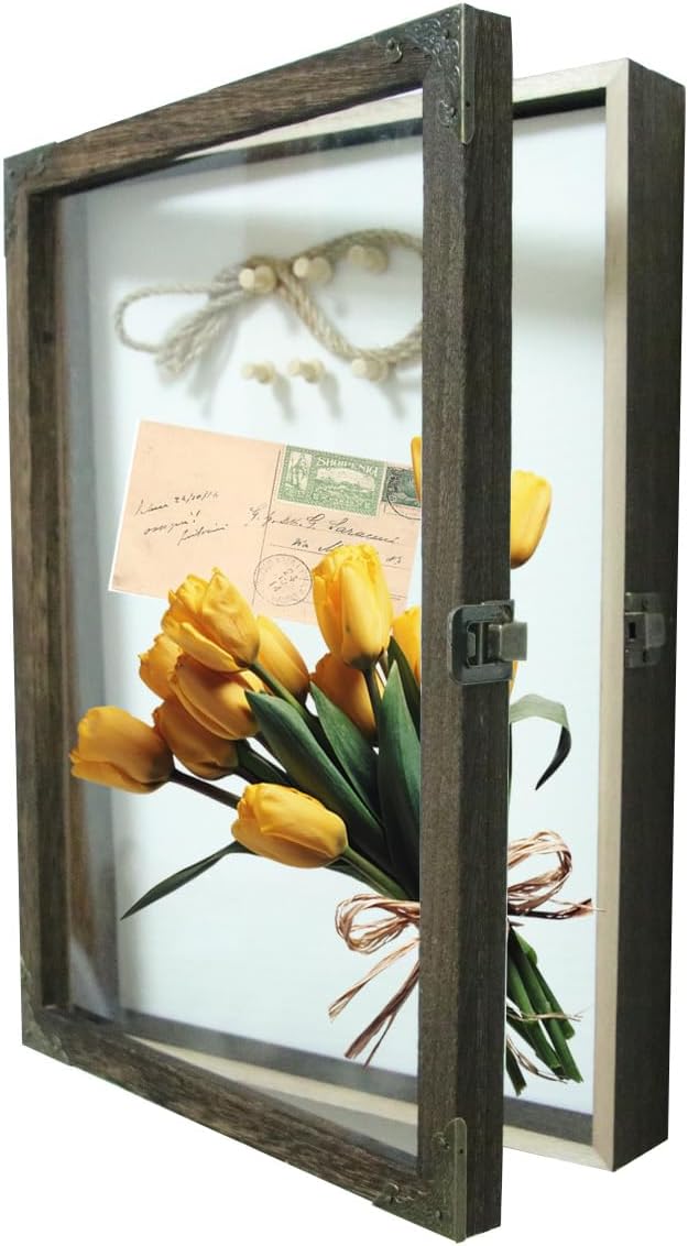 Amazon.com: Rustic Wooden Shadow Box Frame - 11x14 Sizes, 2.5" Depth ...
