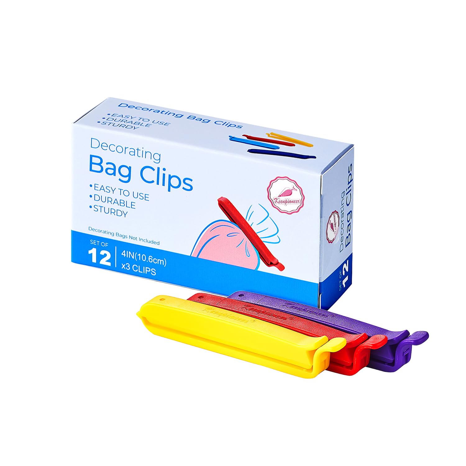 Amazon.com: Keenpioneer Bag Sealing Clips for Food and Snack Storage ...