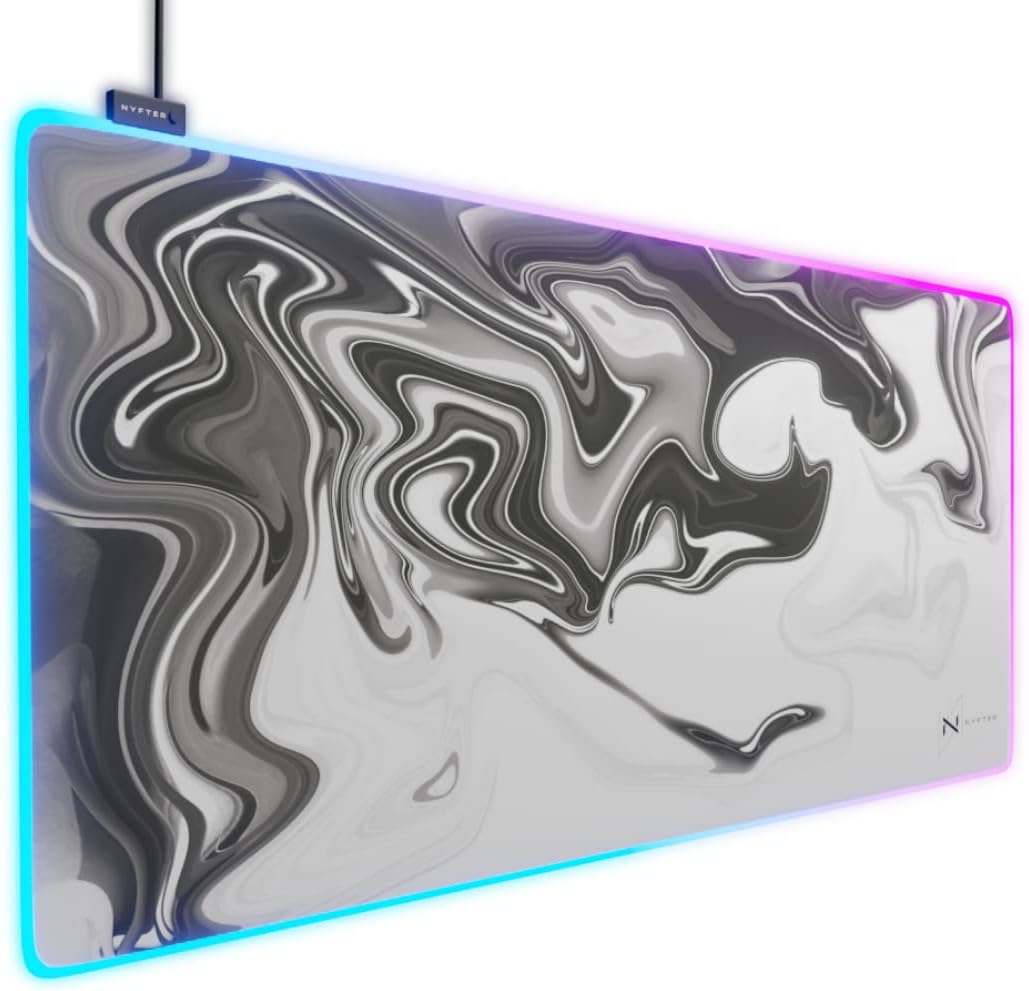 Nyfter - RGB XXL Gaming Mauspad RGB Nyfpad 900x500mm Mousepad Liquid ...