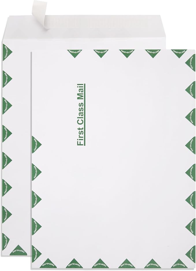Amazon.com : Blue Summit 100 First Class Mail Envelopes, First Class ...