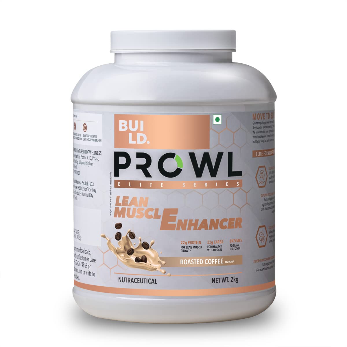 Buy BUILD. PROWL Elite Series Lean Muscle Enhancer, Roasted Coffee ...