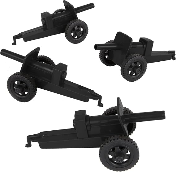 Amazon.com: Tim Mee Toy TimMee M3 Artillery - Black 4pc Plastic Army ...