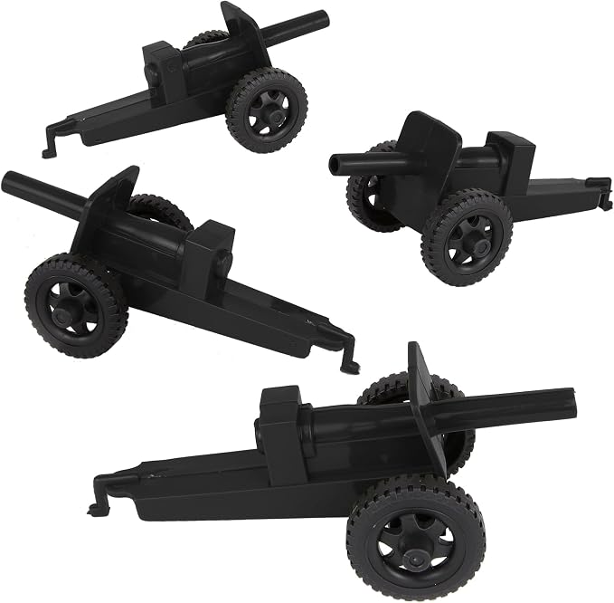 Amazon.com: Tim Mee Toy TimMee M3 Artillery - Black 4pc Plastic Army ...